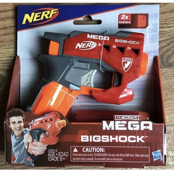 Nerf | Toys | Nerf N Strike Mega Big Shock Blaster Kids Soft Dart Gun ...